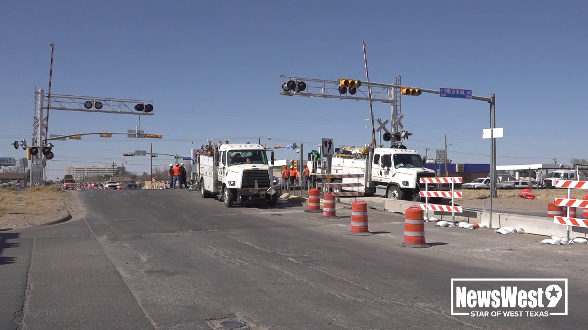 Garfield Street and Business 20 railroad crossing in Midland open to ...