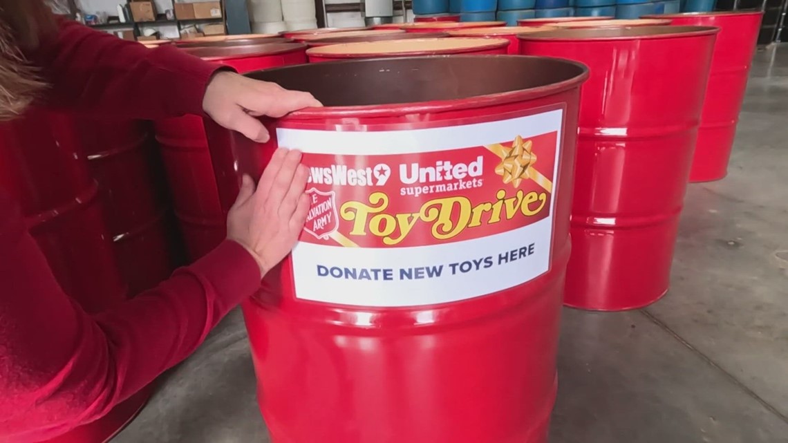 Salvation Army helps NewsWest 9 roll out barrels for upcoming Toy Drive ...