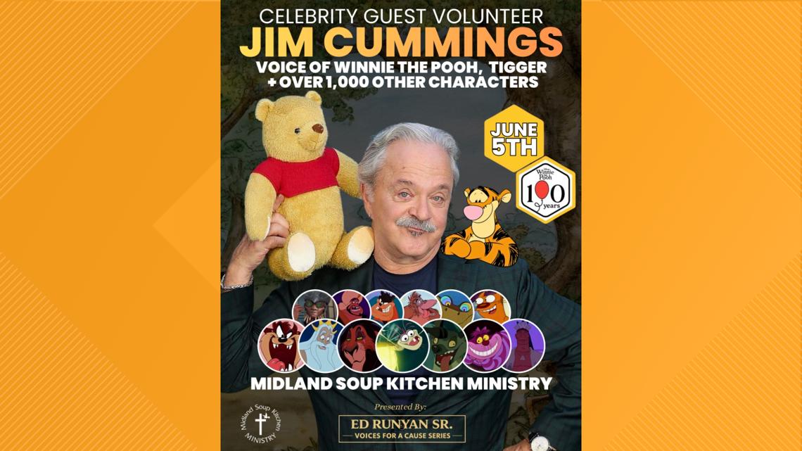 Winnie the Pooh voice actor, Jim Cummings, to visit Midland Soup ...