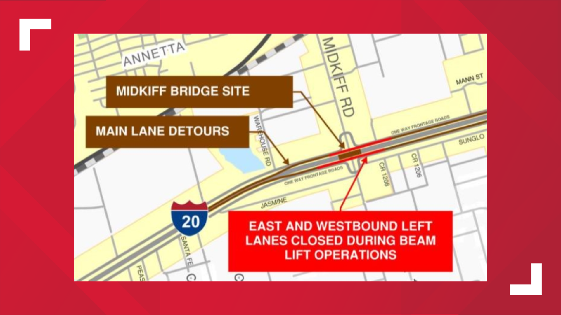 Bridge beam projects to continue next week, TxDOT says | newswest9.com