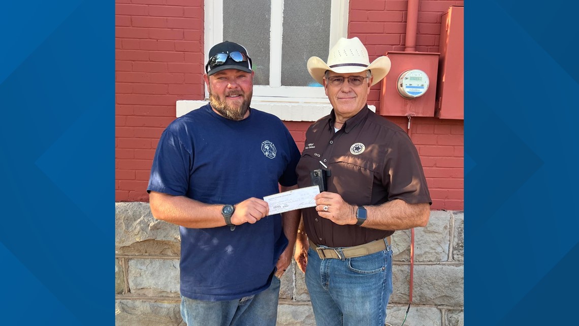 Marathon Volunteer Fire Department donates $3,200 to the Uvalde County ...
