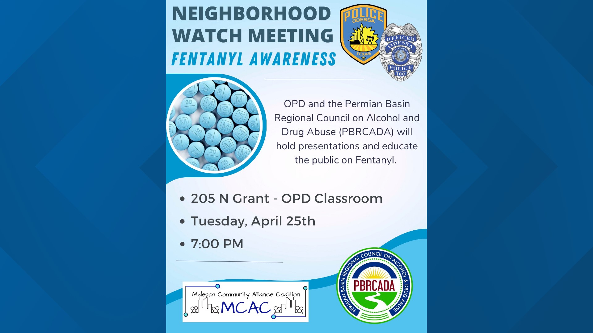 Odessa Police Department to host Neighborhood Watch Meeting on April 25 ...
