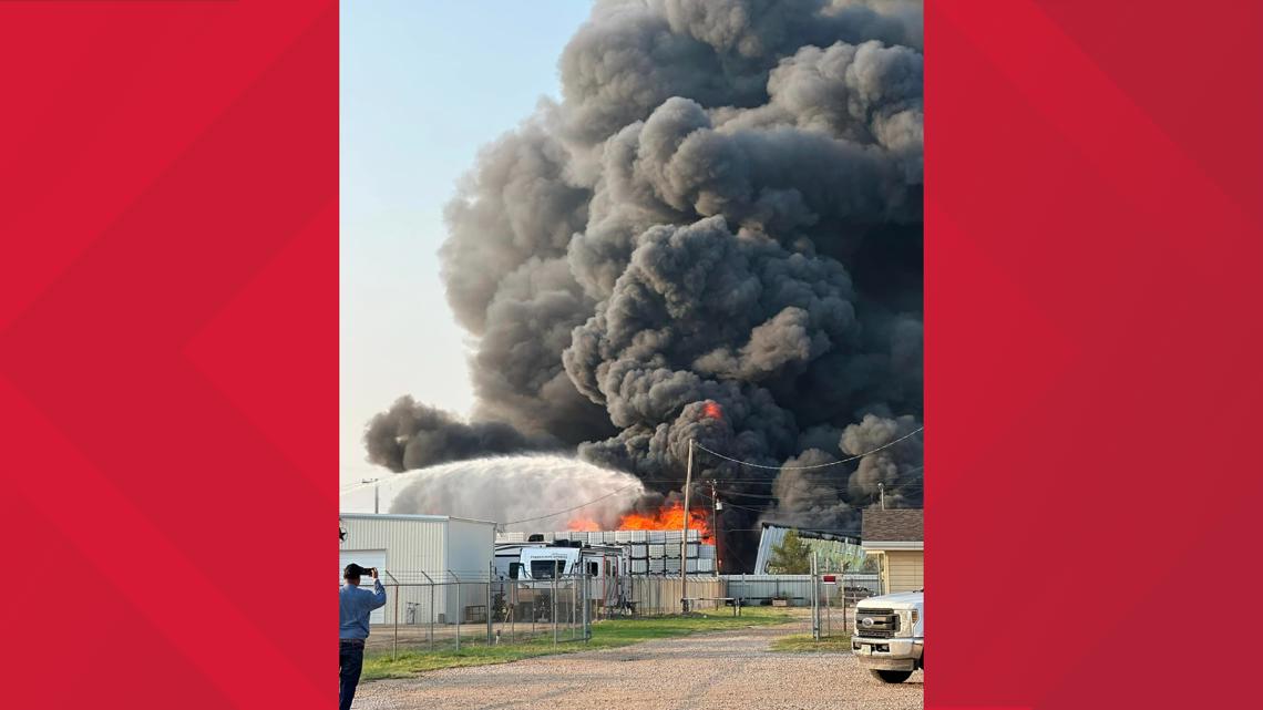 Large structure fire breaks out in Odessa Tuesday morning | newswest9.com