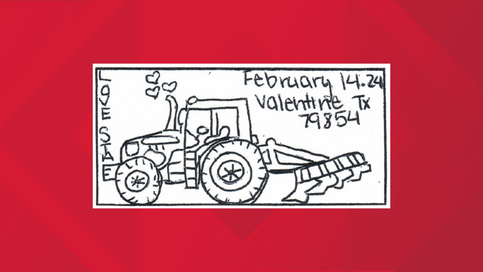 Father-inspired postmark wins 2024 Valentine's Day contest in Valentine ...