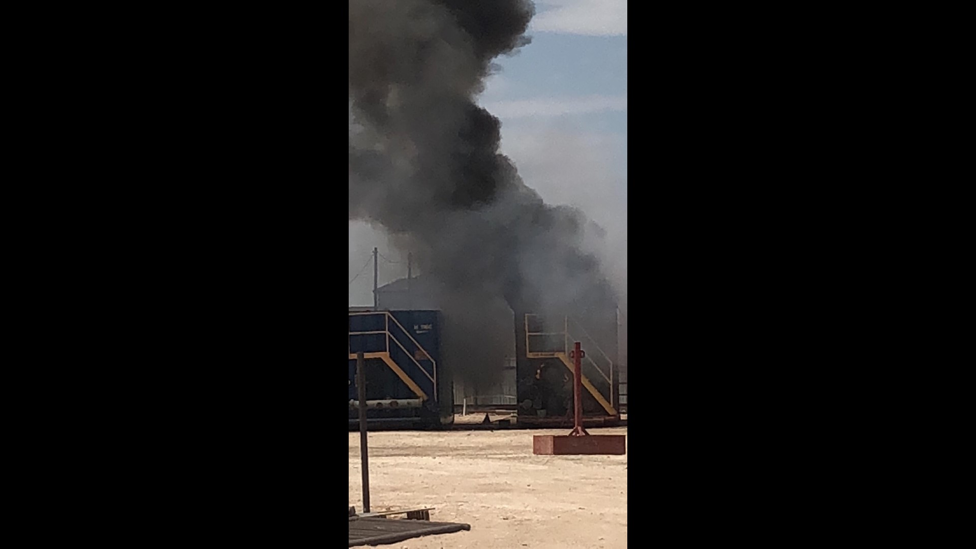 Frac tank on fire in Odessa | newswest9.com