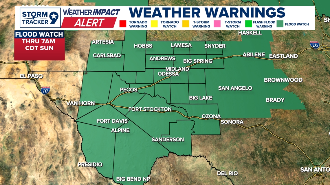 Higher Rain Chances and the Return of the Flood Watch | West Texas ...