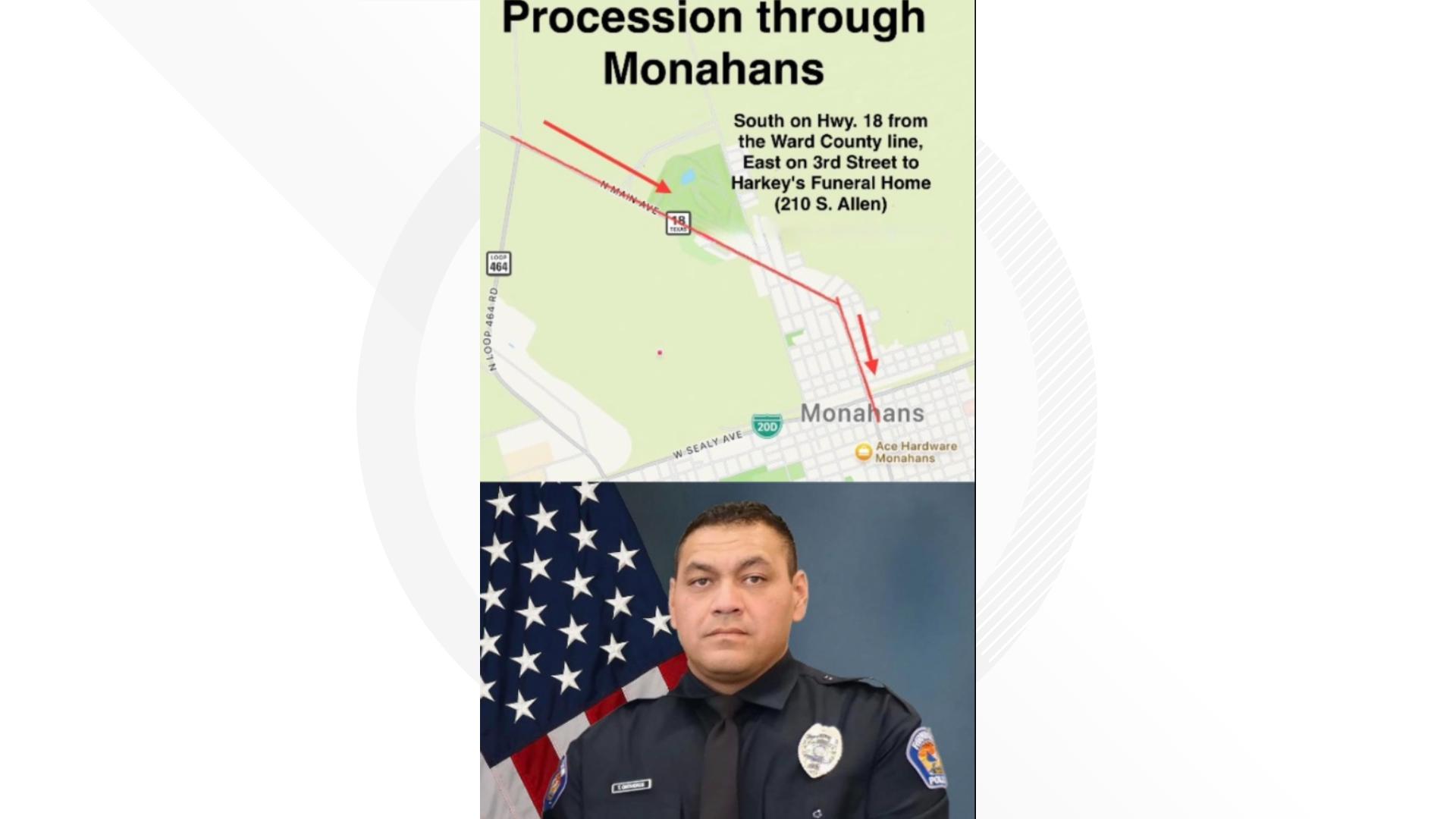Officer Timothy Ontiveros honored in Monahans | newswest9.com
