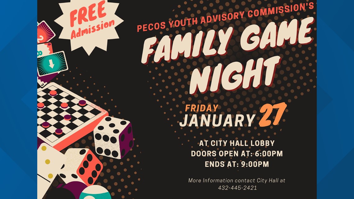 Pecos Youth Advisory Commission to host Family Game Night | newswest9.com