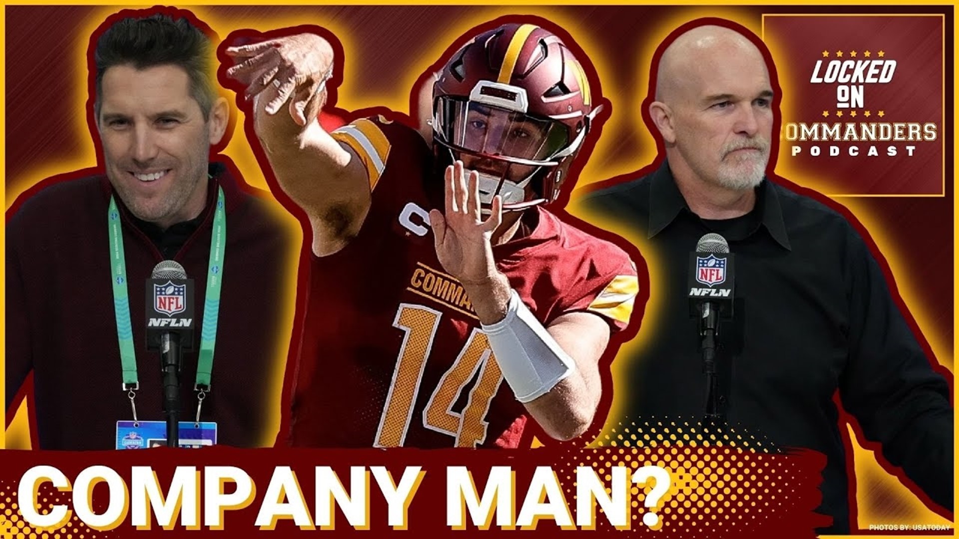 Washington Commanders Adam Peters and Dan Quinn Quarterback ...