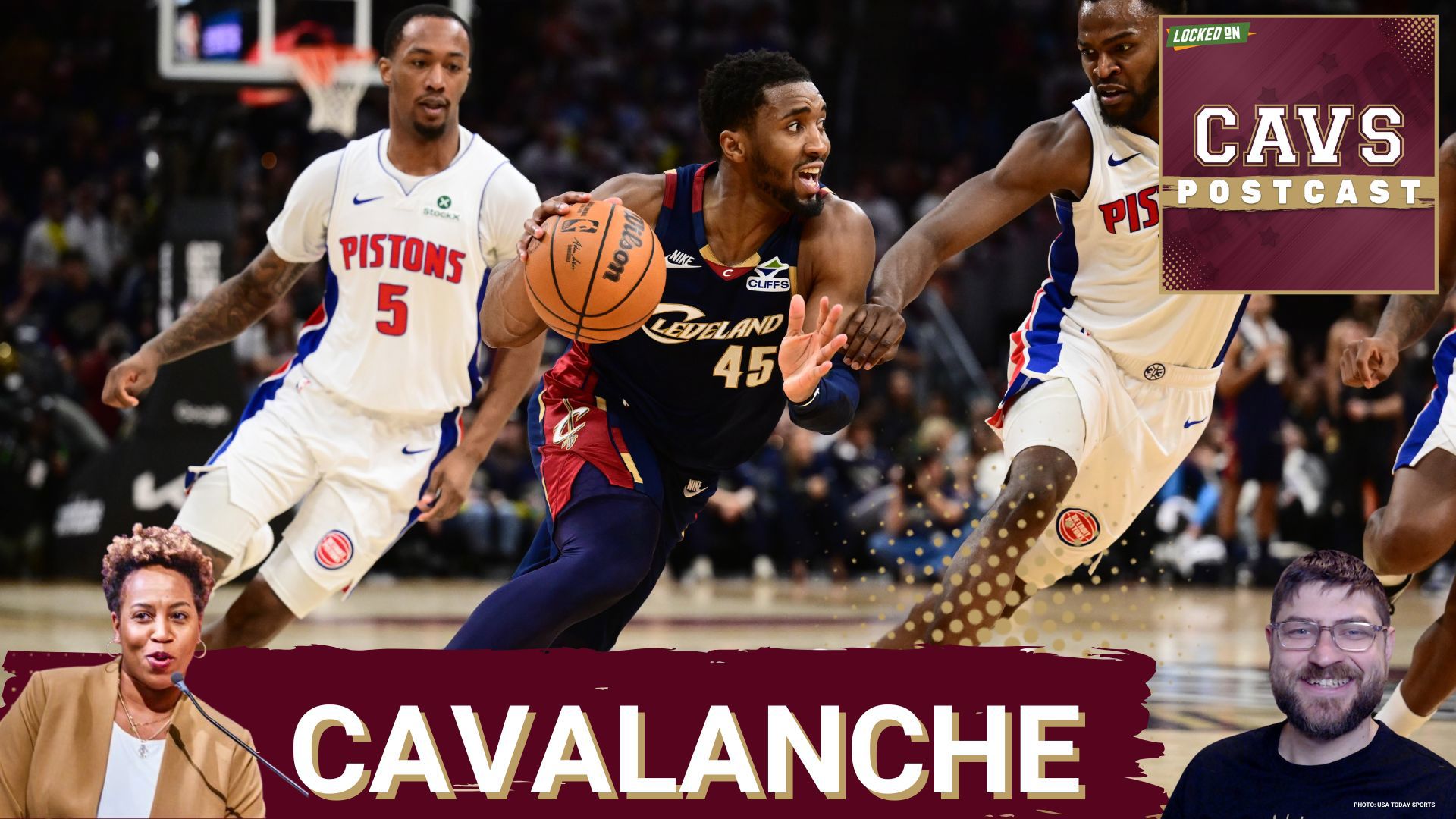 CAVS POSTCAST: Cleveland Cavaliers and Donovan Mitchell SHOCK Pistons ...