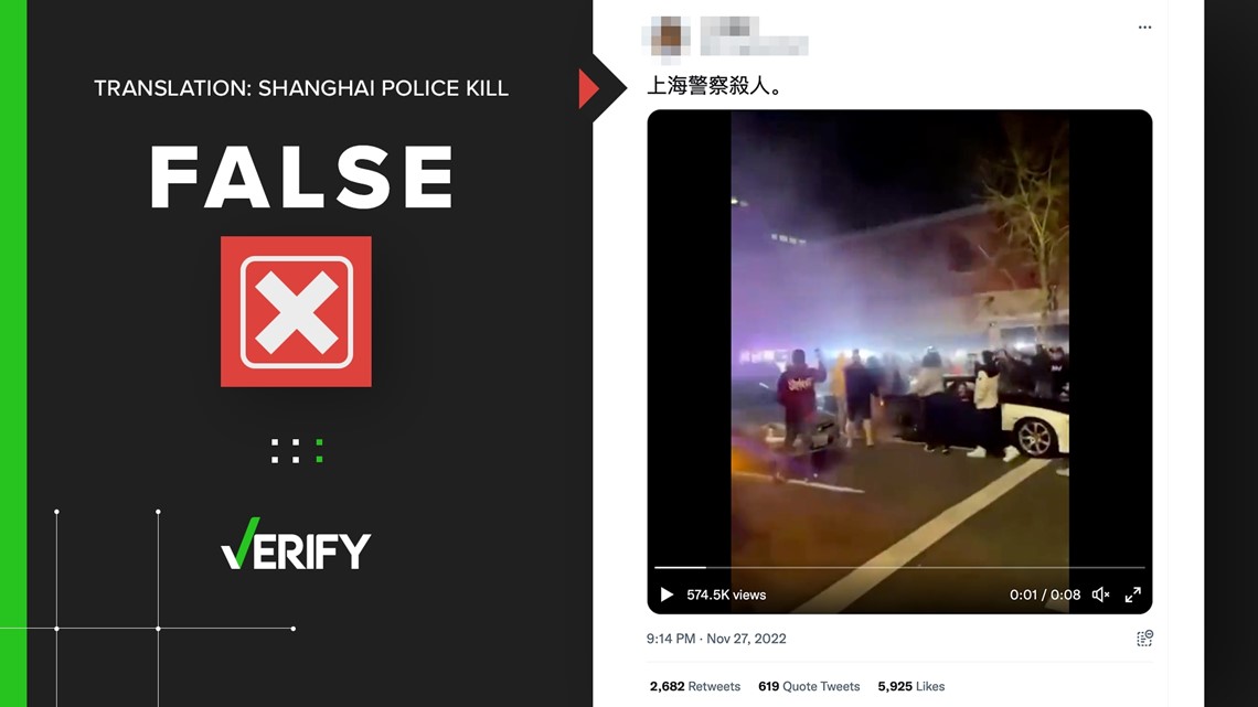 Police ramming video not from China COVID-19 protest | newswest9.com